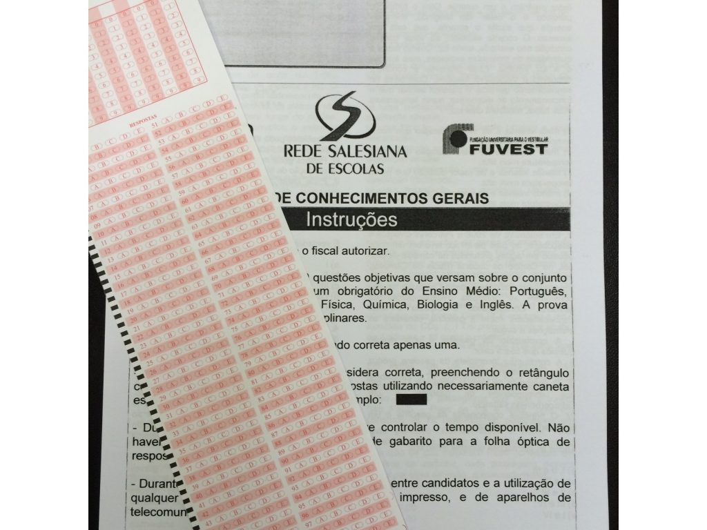 Gabarito simulado FUVEST – Ensino Médio – Colégio Liceu Salesiano